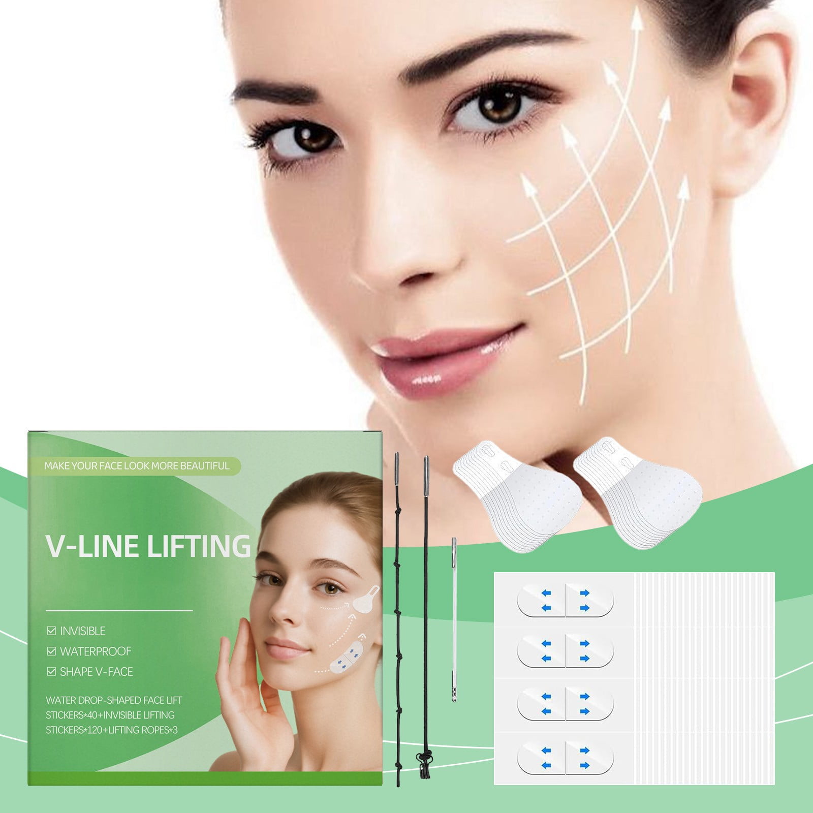 XIXISTARYY Health and Beauty Face Lifter Tape Instant Face Lifting ...