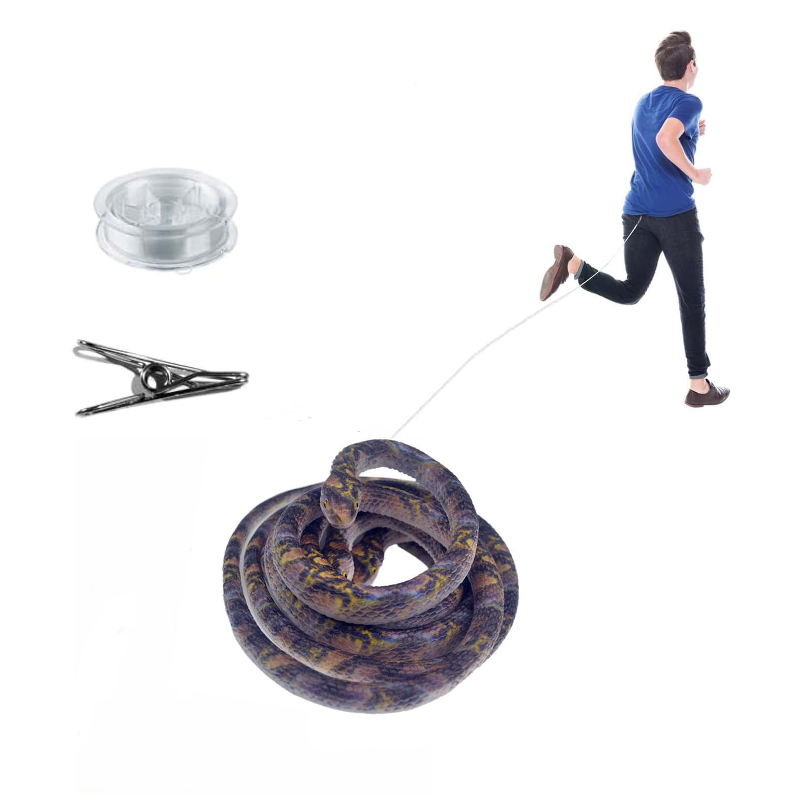 XIXISTARYY Home Decor Snake Prank With String Clip - Clip On Snake ...