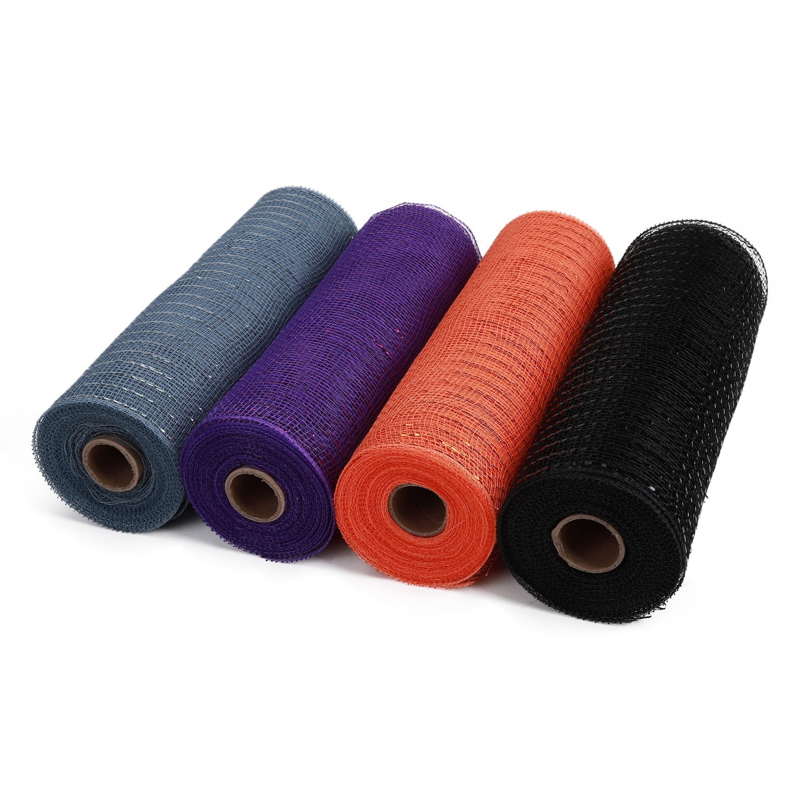 XIXISTARYY Home Essentials 4 Rolls Deco Mesh Ribbon 10 Inch X 30 Feet ...