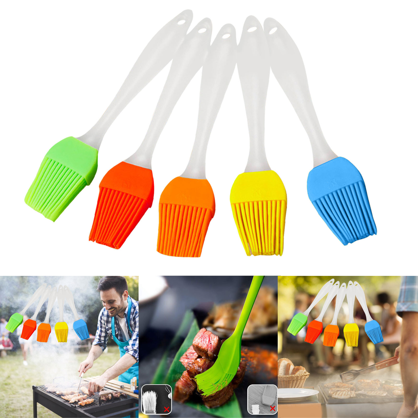 XIXISTARYY Kitchen Gadgets Bakeware 5 Pack Silicone Baking Pan Bread ...