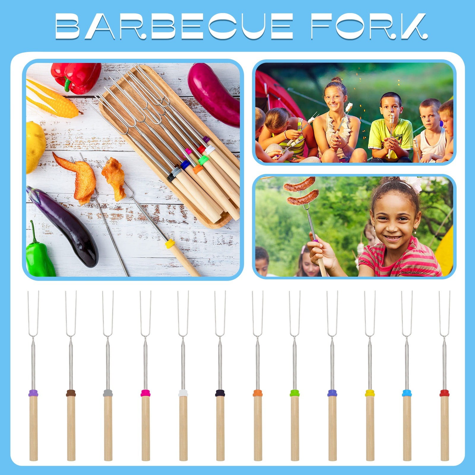 XIXISTARYY Kitchen Gadgets Bbq Tools Marshmallow Roasting Sticks ...