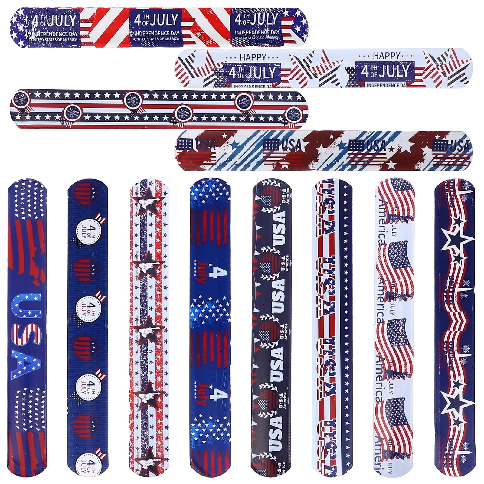 XIXISTARYY Toddler Toys 12 Pcs Patriotic Party Independence Day Circle ...