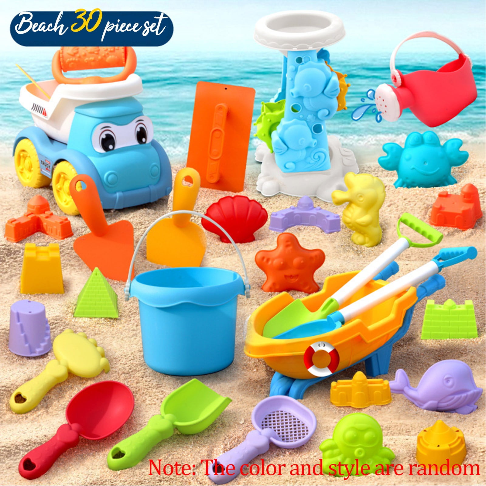 XIXISTARYY Toddler Toys Summer Toys Beach Bucket Set For Babies To Sand ...
