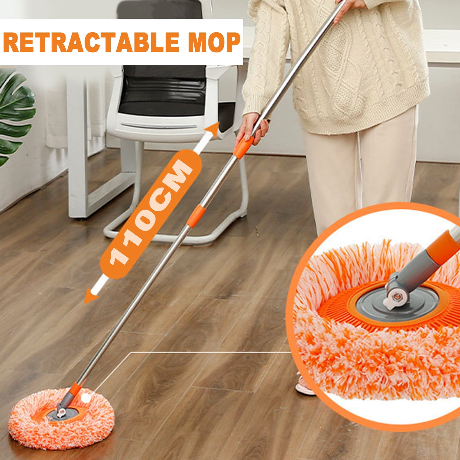 XIXISTARYY Tools 360° Rotatable Cleaning Mop, Extendable Wall Cleaning ...