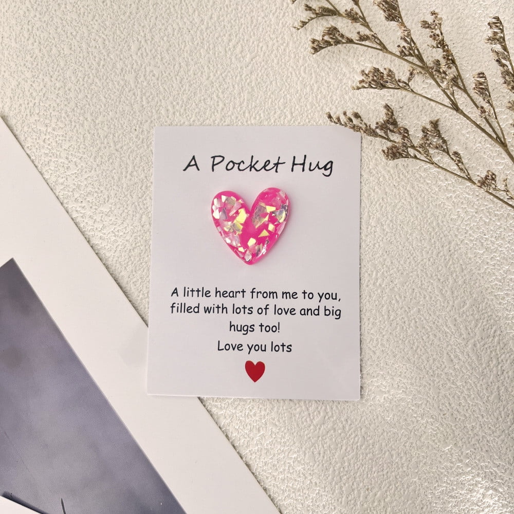 XIXISTARYY Valentines Day Decorations Pocket Hug Heart-Shaped Keepsake ...