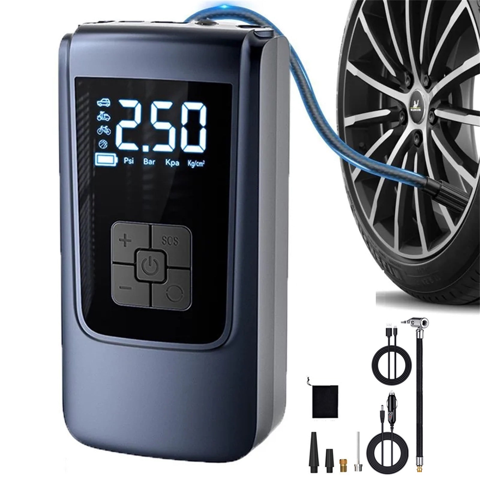 XIXISTARYY Vehicle-mounted Wireless Compressor Vehicle-mounted Multi ...