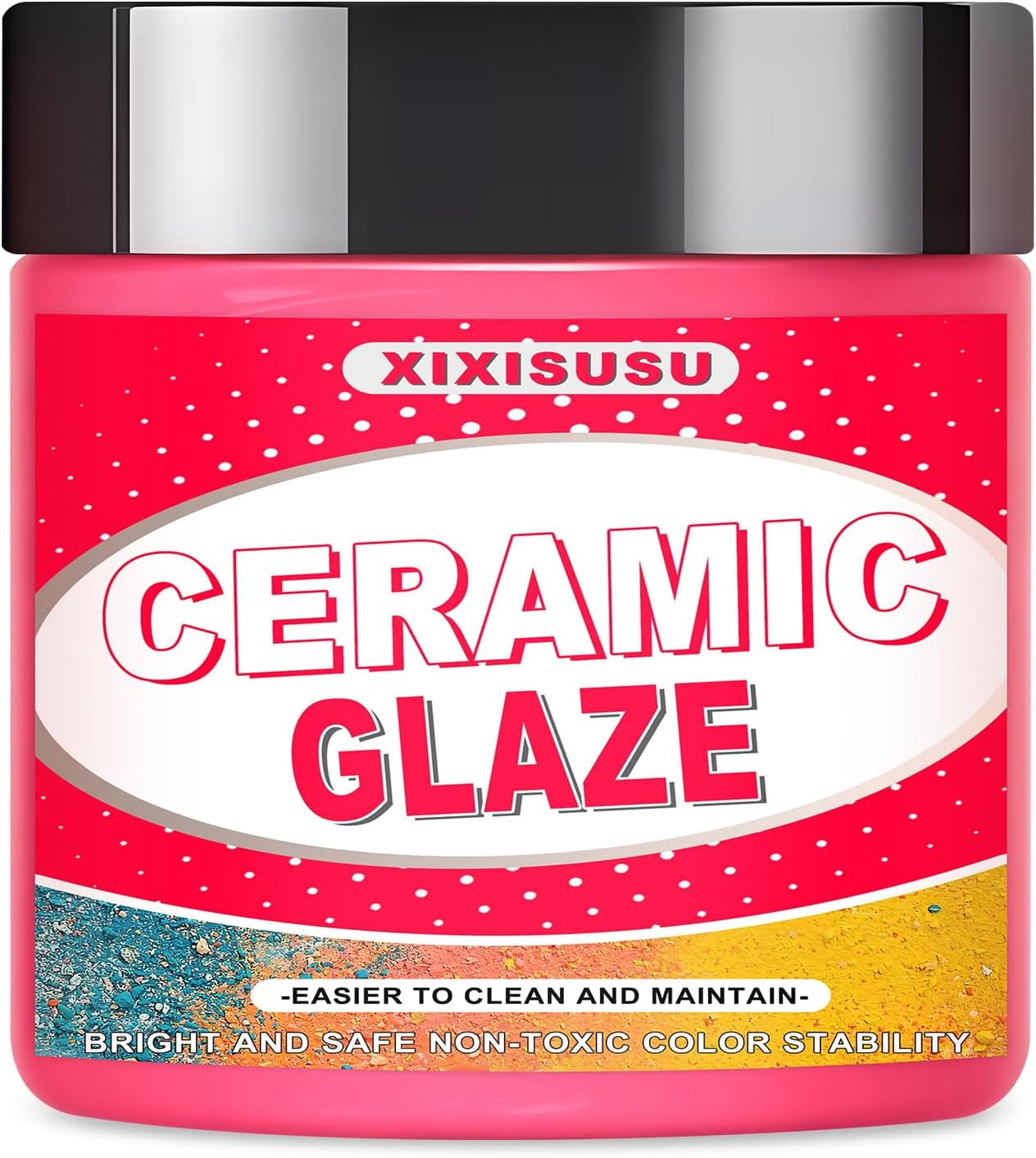 XIXISUSU Pink Underglaze for Ceramics, Color Pigment Powder for Pottery ...