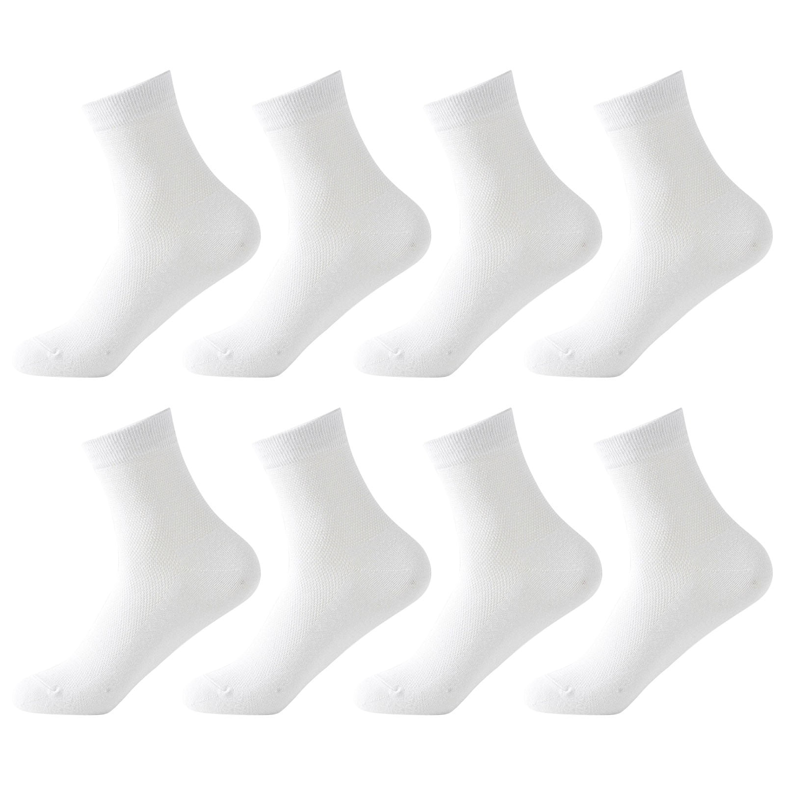 XIYNBAOK 4 Pairs Cotton Socks Mens Compression Athletic Quarter Socks ...