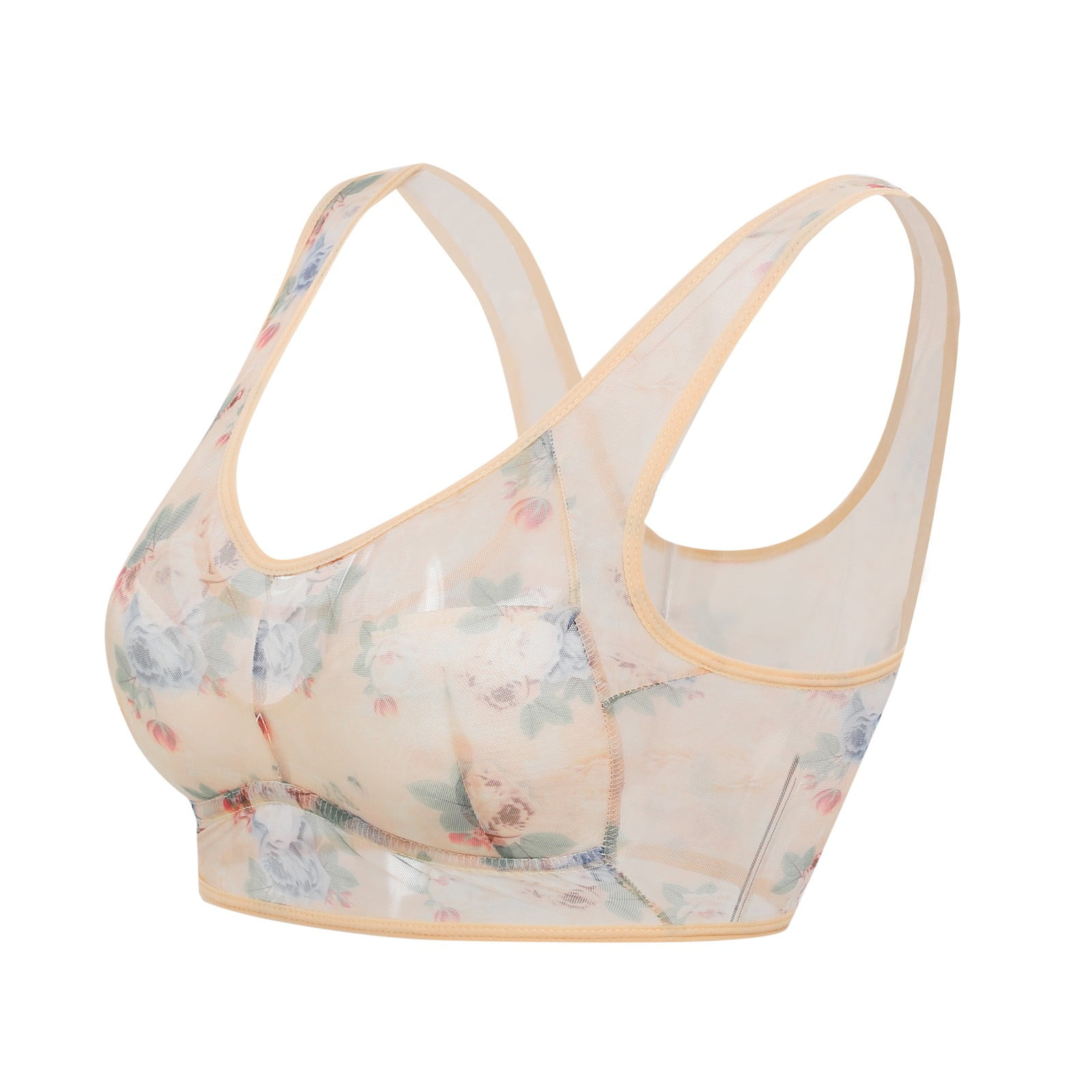 XIYON Bras For Women 2025 Ice Silk Lace Comfort Bra Ellebloom Bra For ...