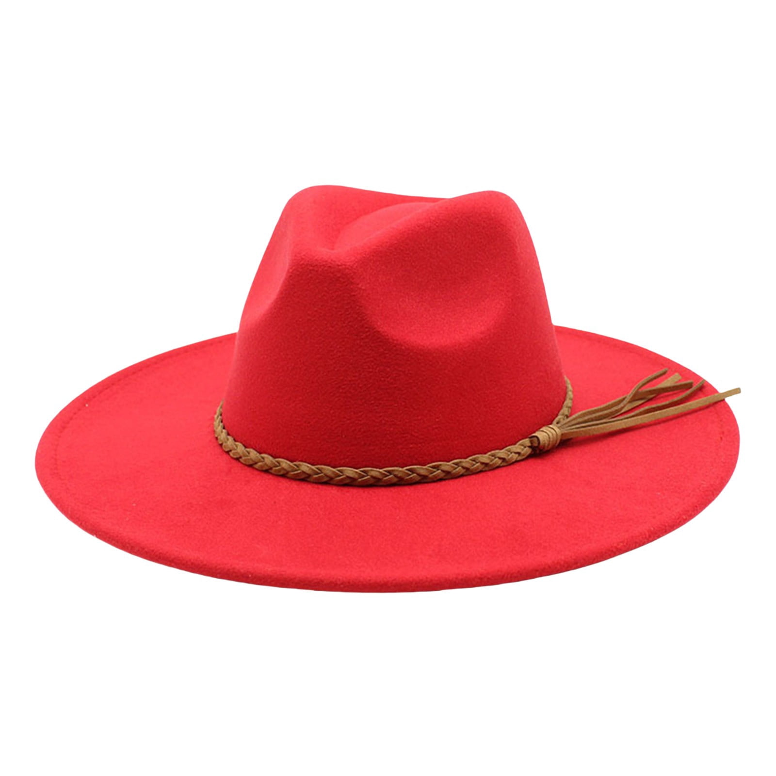 XIYON Fedora Hats Outdoor Leisure Large Brim Design Stylish Solid Color ...