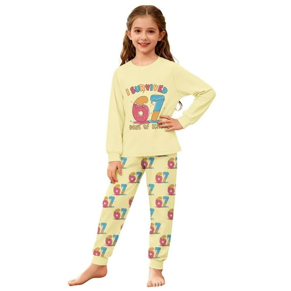 XIYON Girls Clothing Set Stylish Kids Ice Printed Outfits Matching For ...