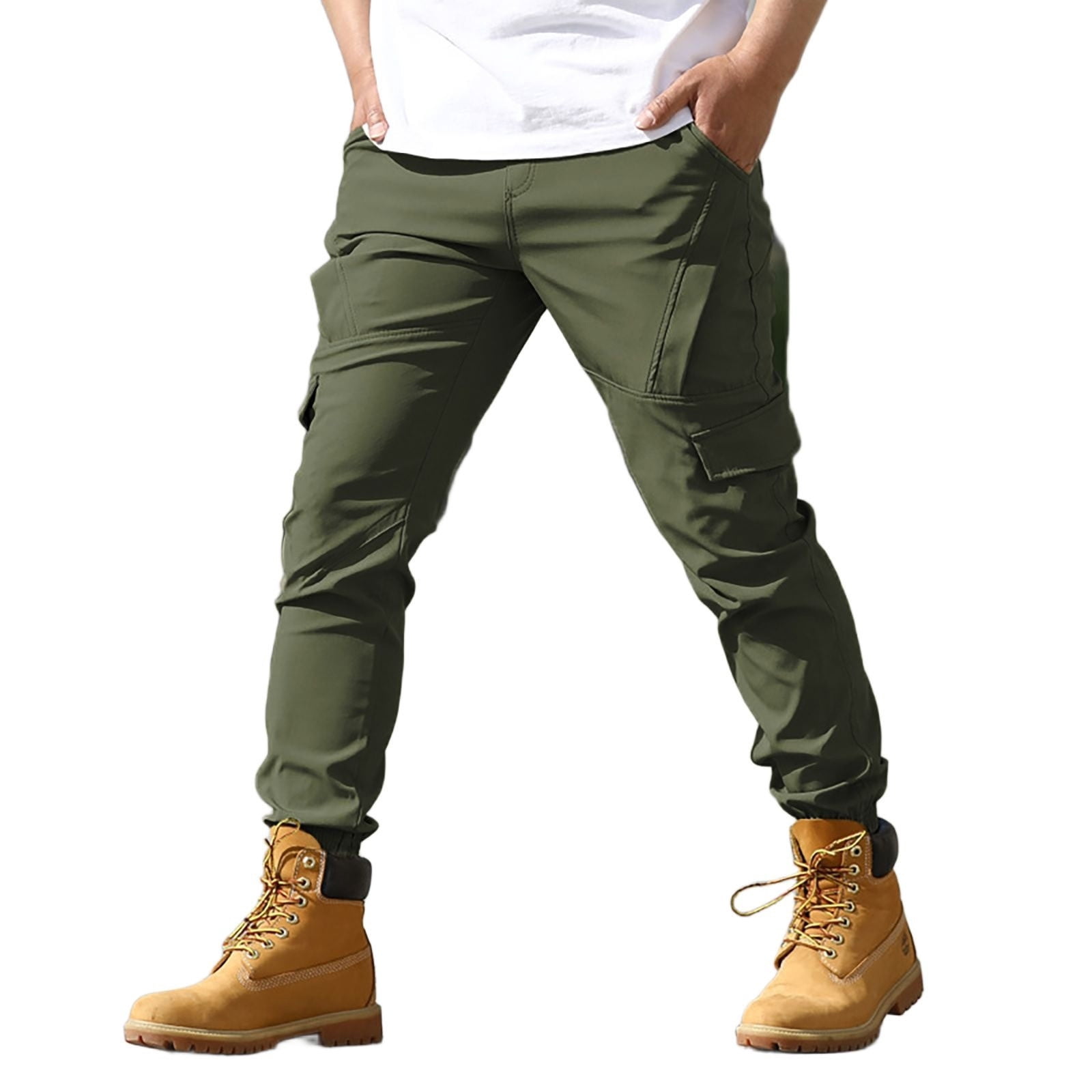 XIYON Men's Casual Work Pants Male Loose Fit Joggers For Outdoor Sports ...