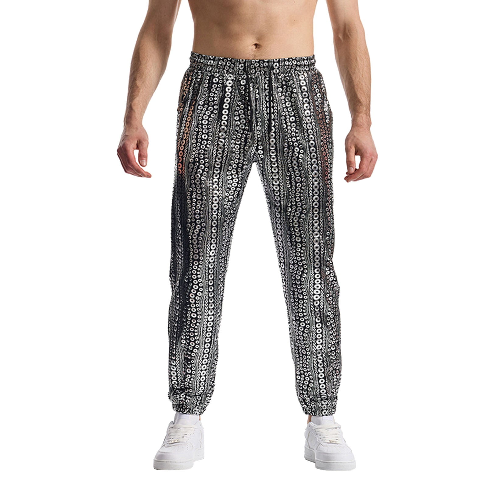 XIYON Men's Casual Work Pants Male Tracksuit Pants Stretch Slim Foot ...