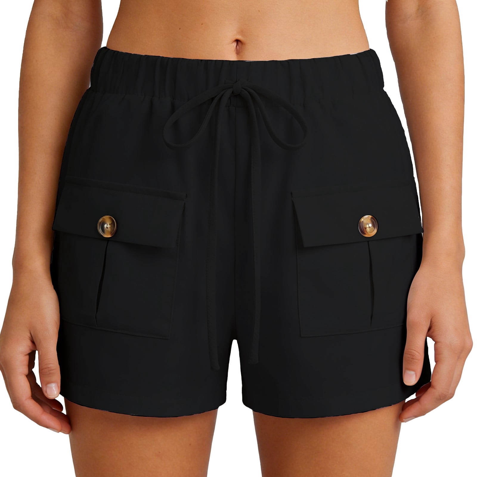 XIYON Shorts For Women Summer Cargo Shorts For Loose Fit Mid Rise ...