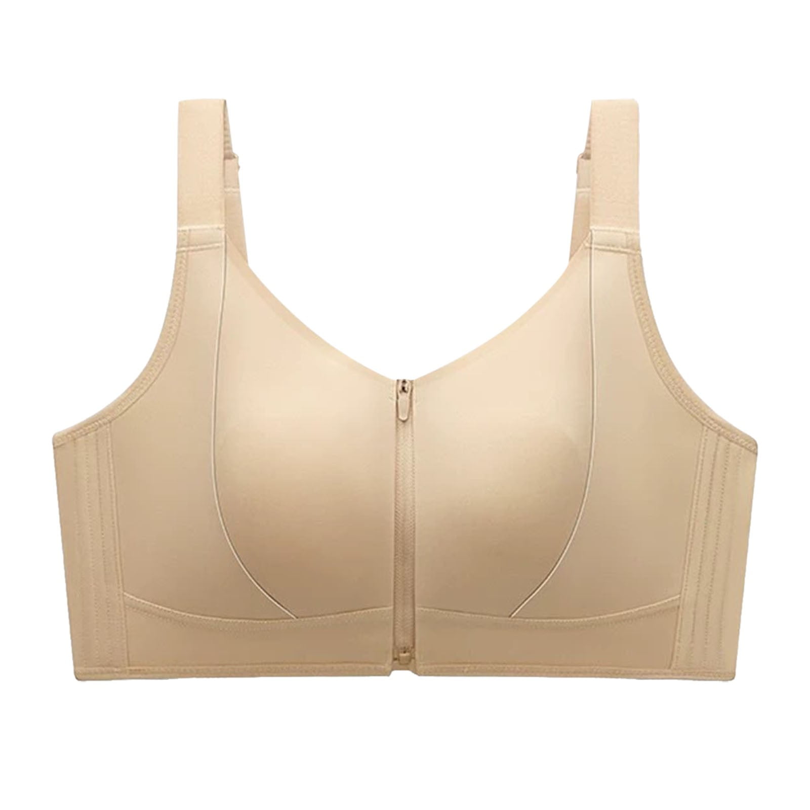 XIYON Women's Bra Ladies Comfortable Front Closure Zip Up Bra For ...