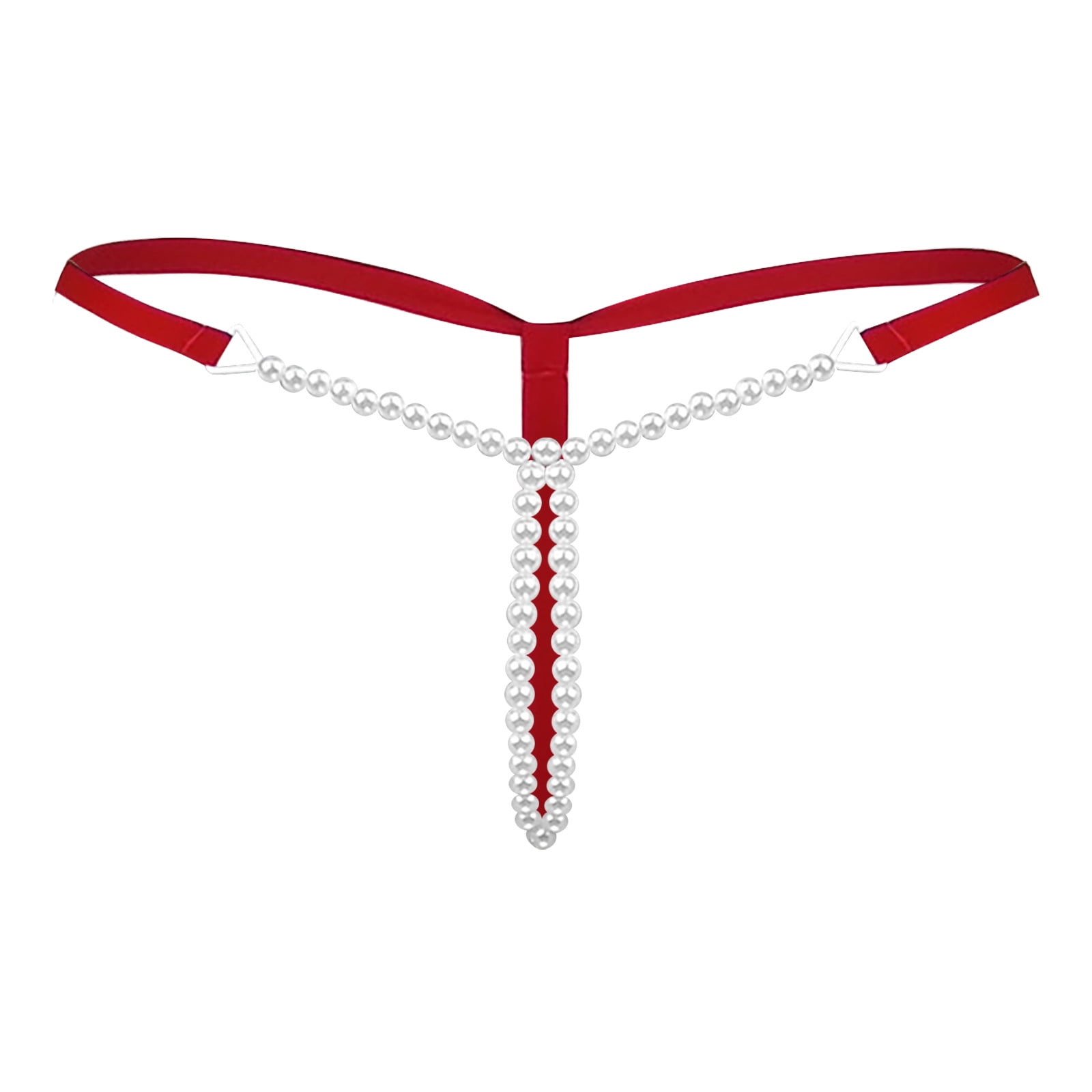 XIYON Womens Underwear Sexy Women Pearl G String And Thongs Solid Low ...