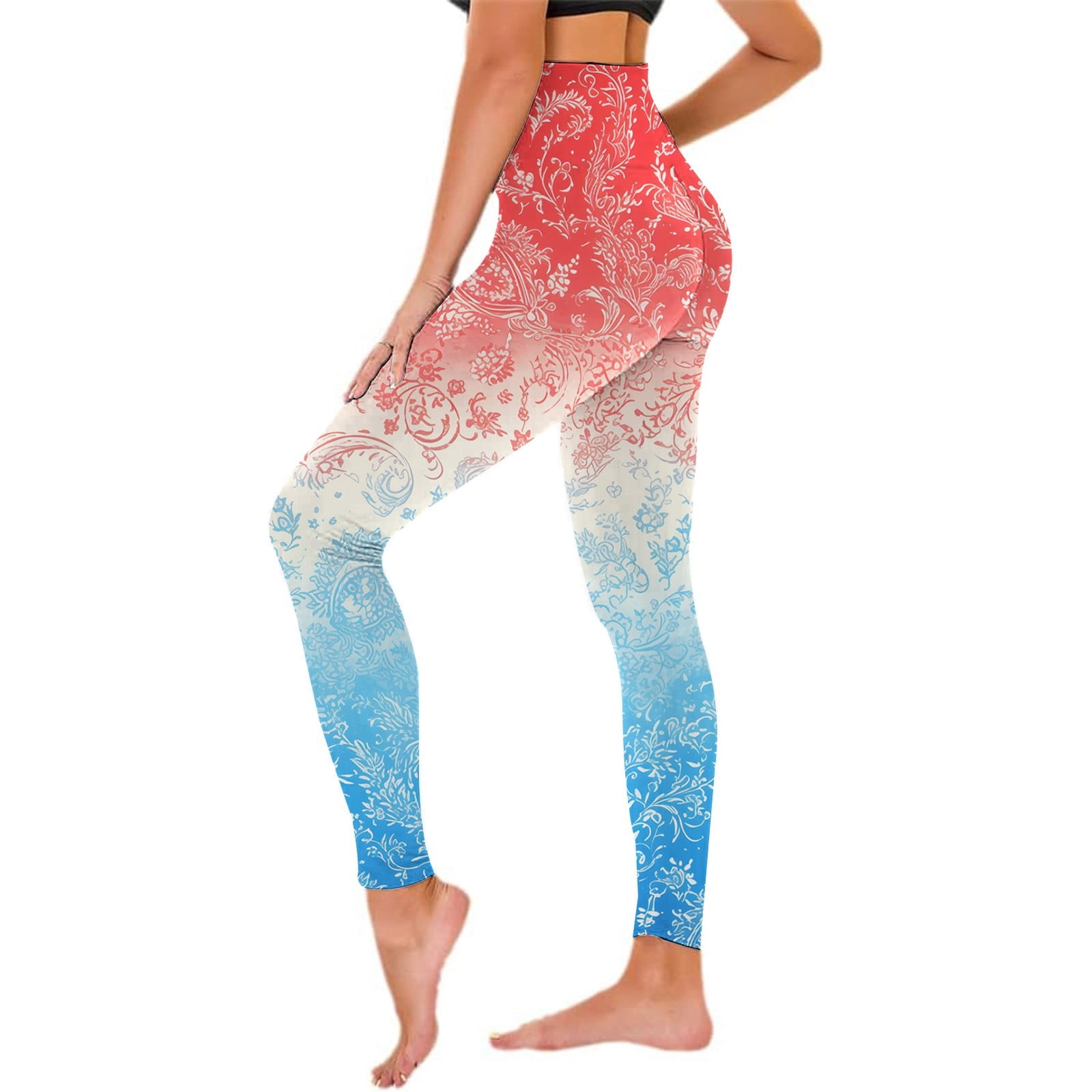 XIYON Workout Leggings For Women Independence Day For Ladies 4Th Of ...