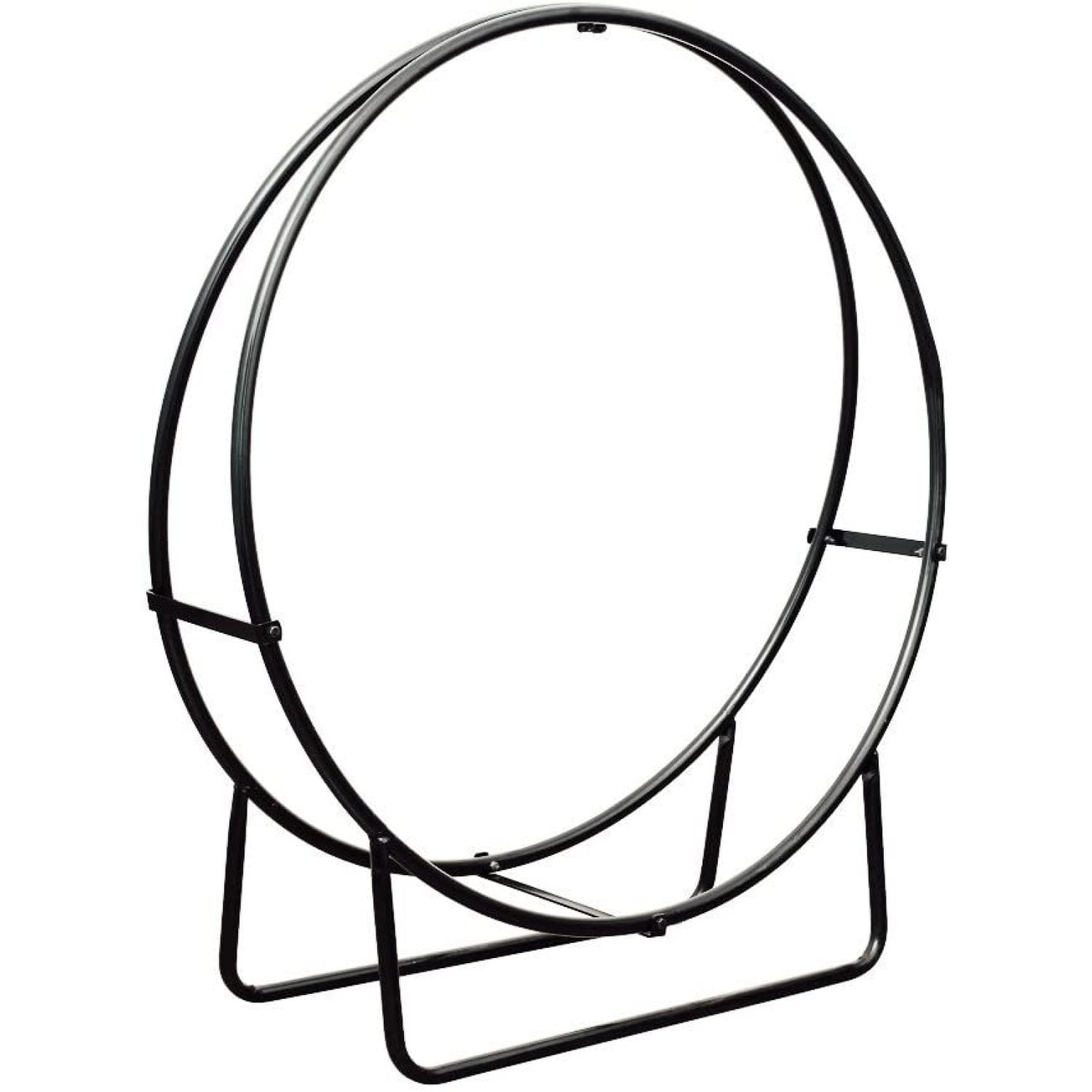 XIYUNDA Large Heavy Duty Firewood Racks 40-Inch Round Steel Holder Log ...