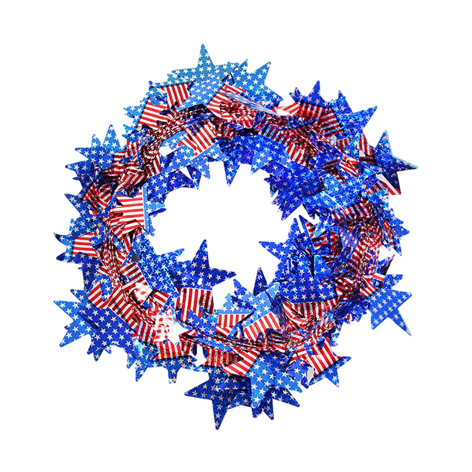 XIYYZE Independence Day Decorative Wreath With Imitation Rattan ...