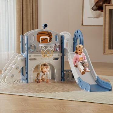4-in-1 Climber and Slide Set, Toddler Slide Set, Freestanding Slide Set ...