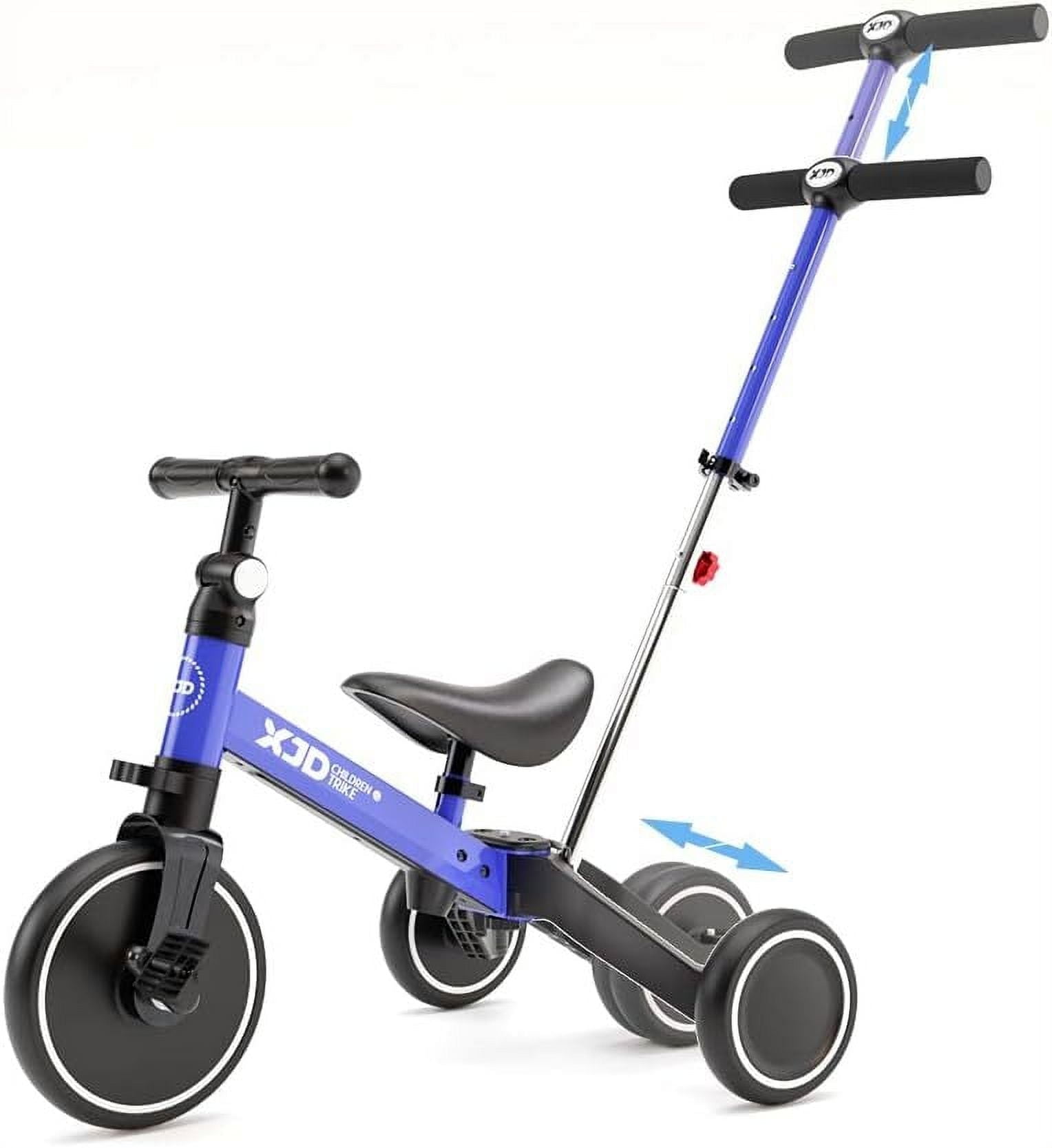 XJD Kids First Tricycle, 7 in 1 Toddler Bike for 1-3 Years Old with ...