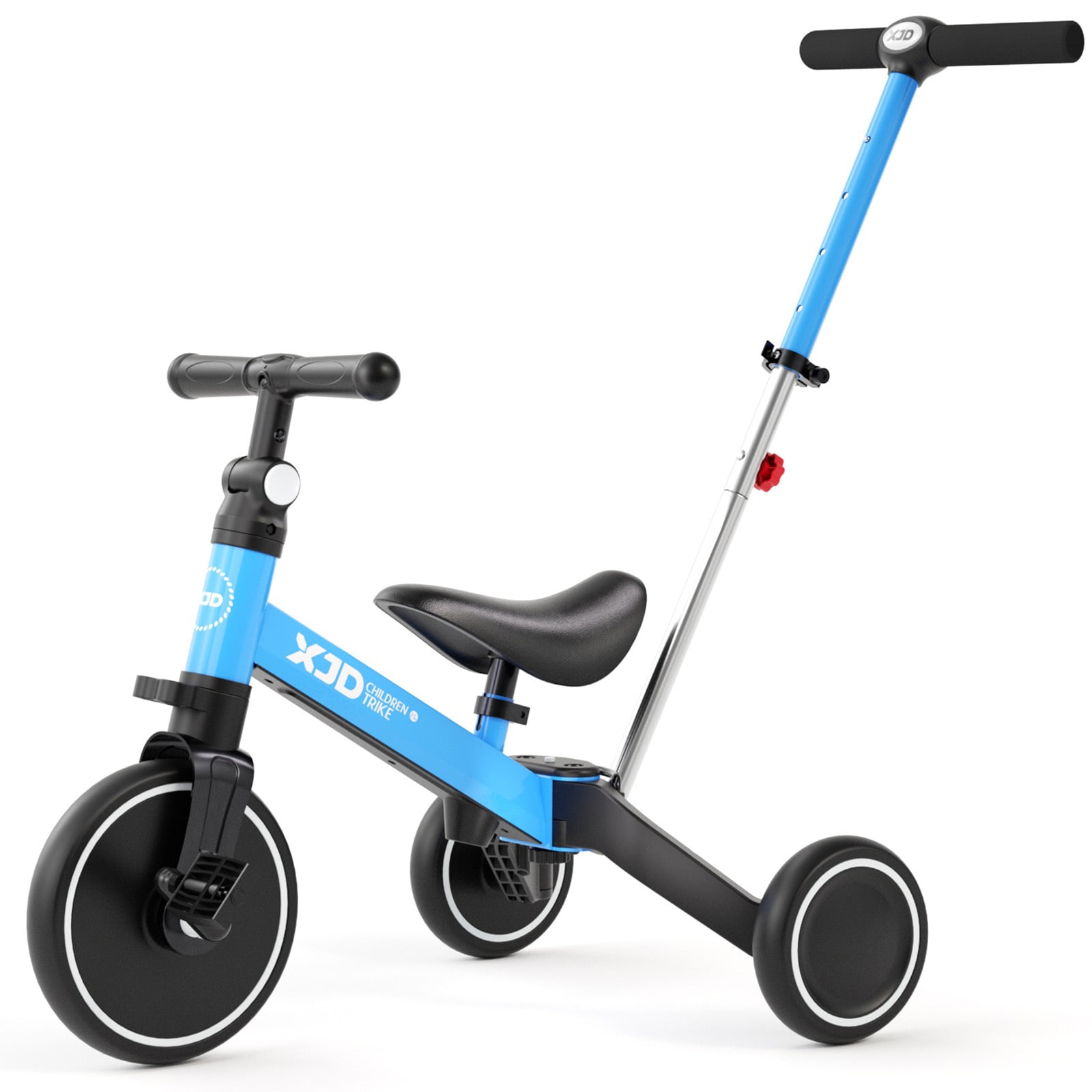 XJD 7-in-1 Toddler Bike with Push Handle for 1 Year to 4 Years Old Kids ...