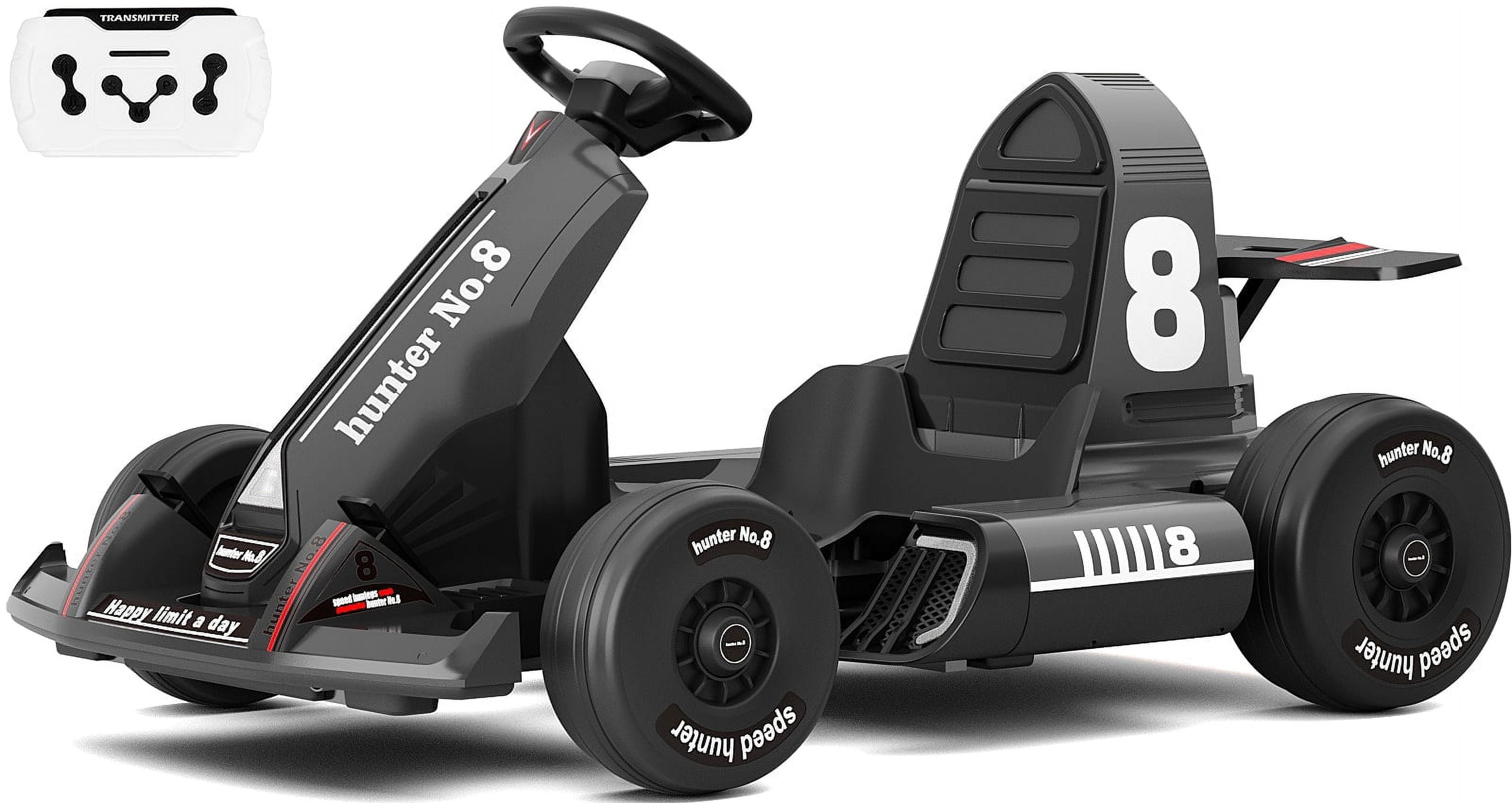 XJD Electric Go Kart 12V 7Ah Battery Powered Pedal Go Karts for 3+ Kids ...