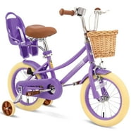Glerc Kids Girls Bike 14 Inch for 3-6 Years Old Pink with Basket ...