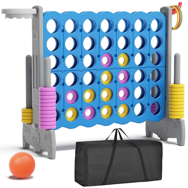 XJD Jumbo 4-to-Score Giant Game Set 4-in-a-Row Connect Game for Adults ...