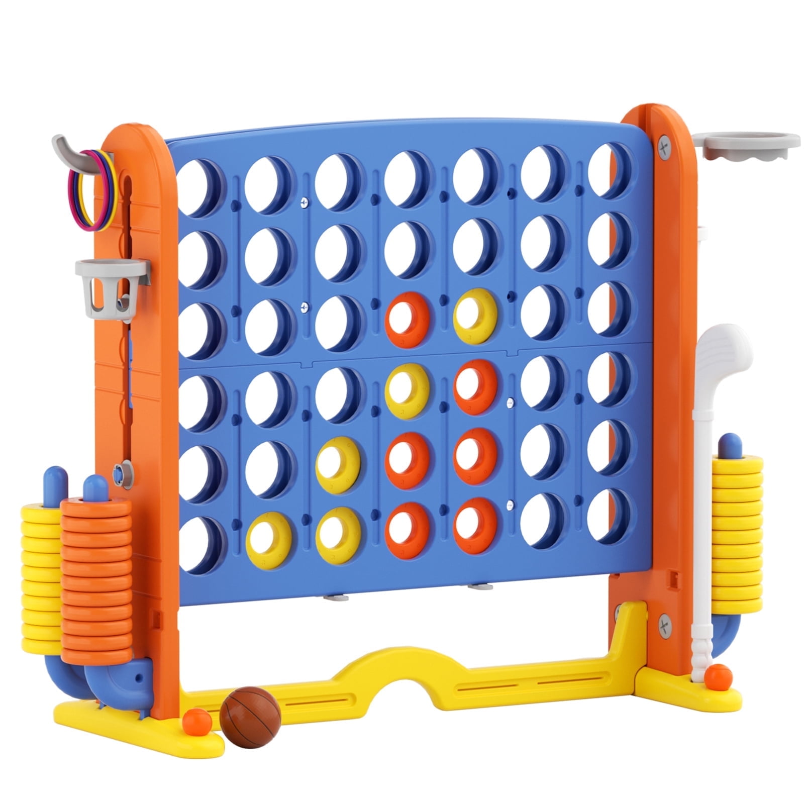 XJD Jumbo 4-to-Score Giant Game Set 4-in-a-Row Connect Game for Adults ...