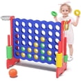 XJD Jumbo 4-to-Score Giant Game Set 4-in-a-Row Connect Game for Adults ...
