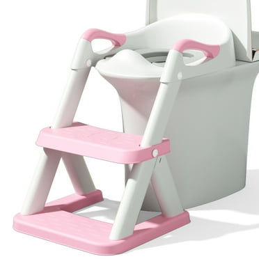 Mommy's Helper Padded Potty Seat with built in ladder non-slip step ...