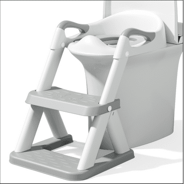Mommy's Helper Padded Potty Seat with built in ladder non-slip step ...