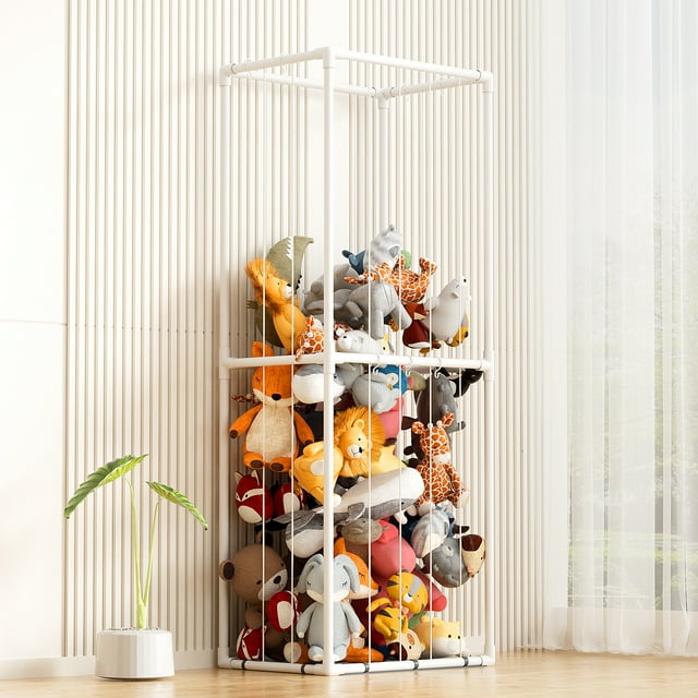 XJD Stuffed Animal Zoo Storage Stuffed Animal Holder PVC Plush Storage ...