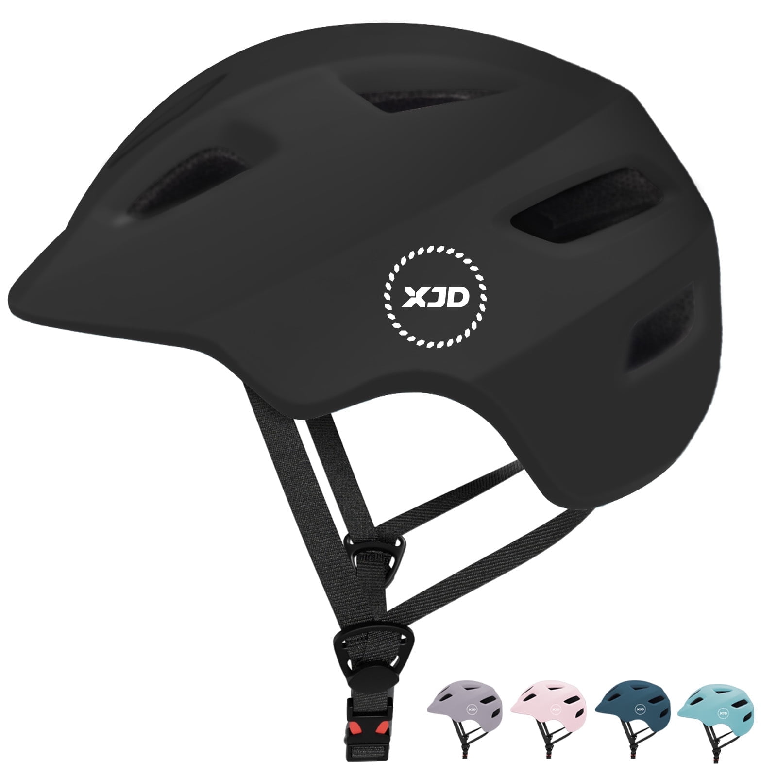 XJD Kids Bike Helmet, Toddler Helmet Black XS, Adjustable Fit, Comfy ...