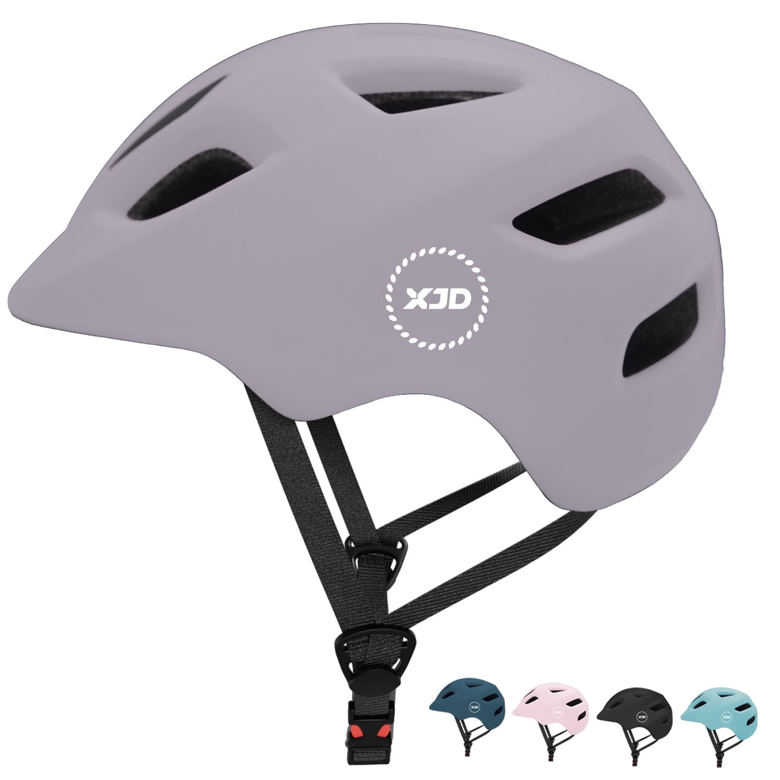 "XJD Kids Bike Helmet, Adjustable Fit, Impact Resistant, Purple, XS, 18 ...