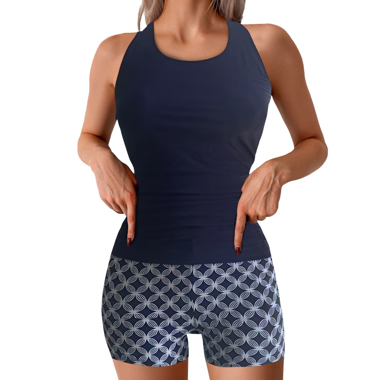 XJDJHC Women's Bikini Set New Conservative Split Ladies Swimsuit Plus ...