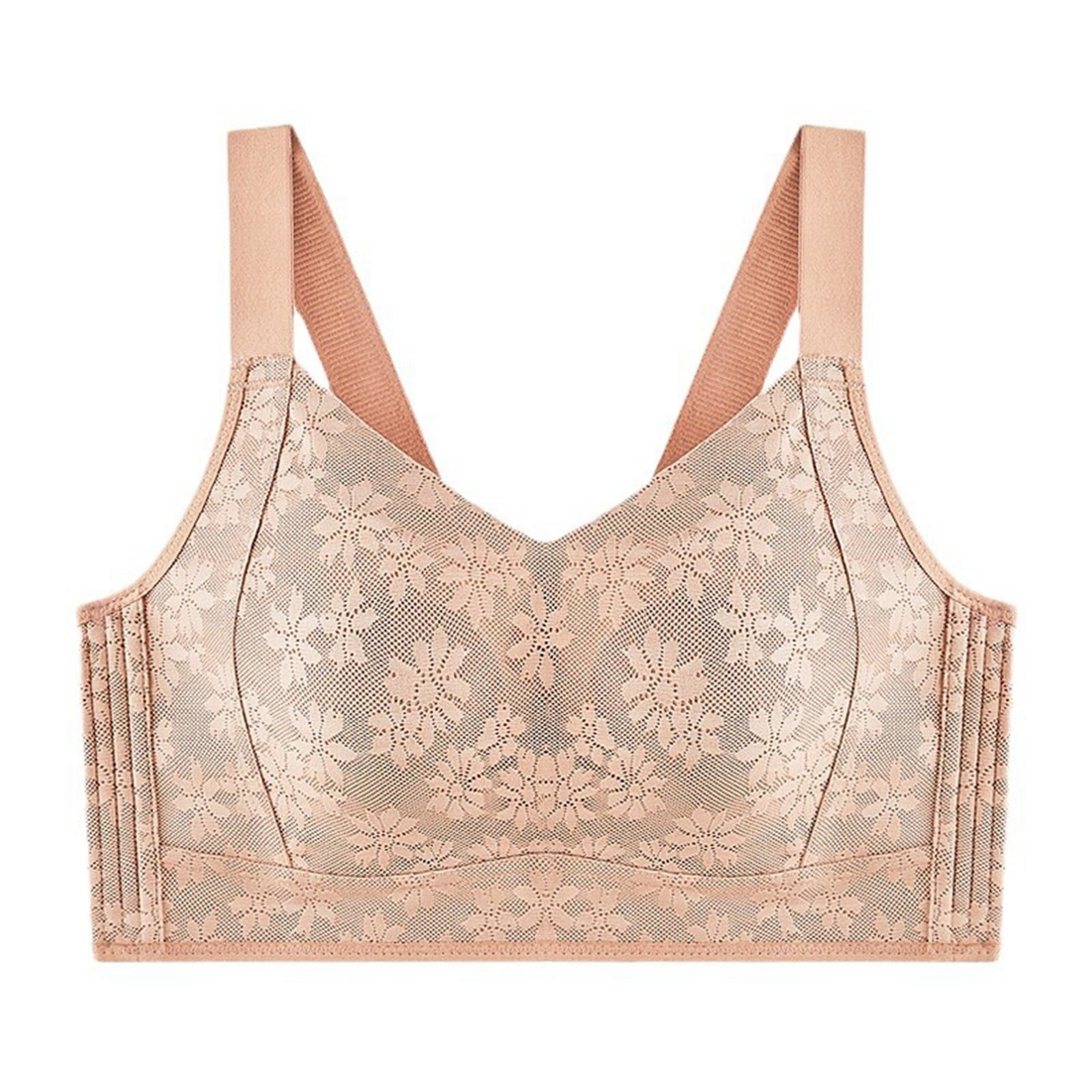 XJDJHC Womens Bras Big Make You Look Smaller Thin Seamless Full Cup ...