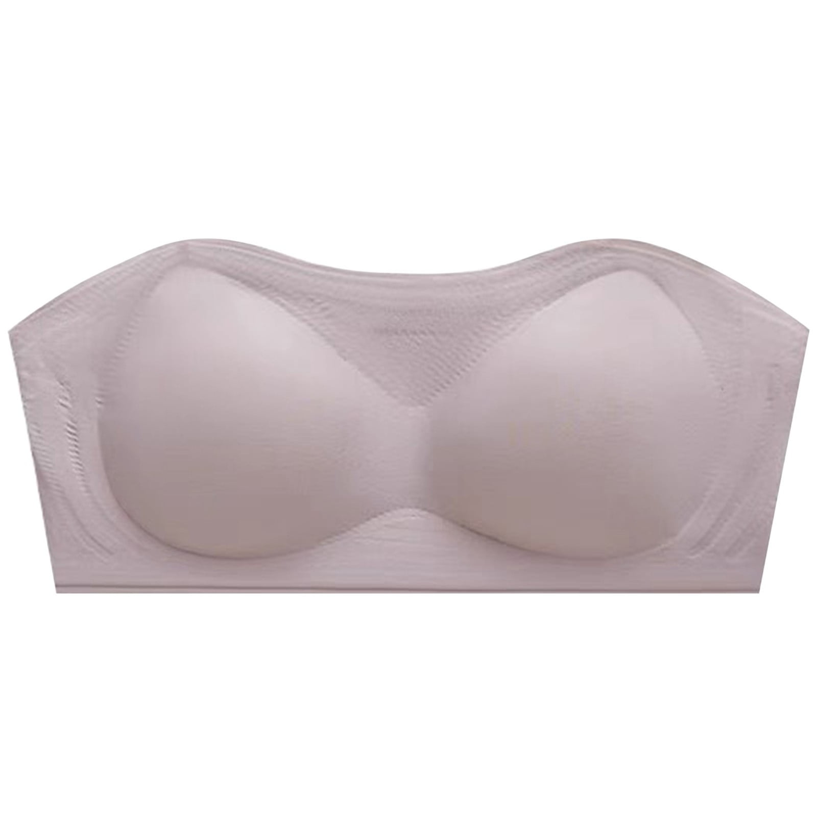 XJDJHC Womens Bras Strapless Bra Bandeau Seamless Bra Exposure Bra Soft ...