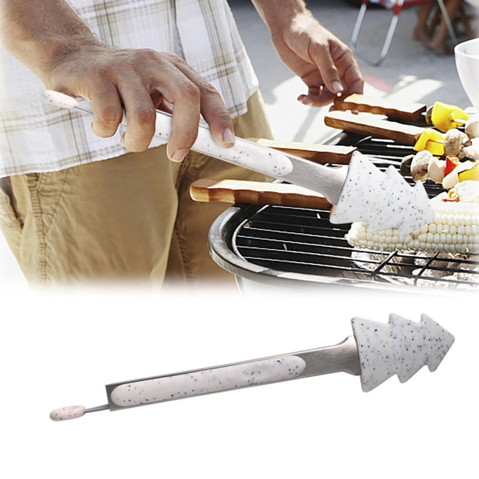 XJGHHSY Christmas Style Stainless Tongs Christmas Style Baking Cooking ...