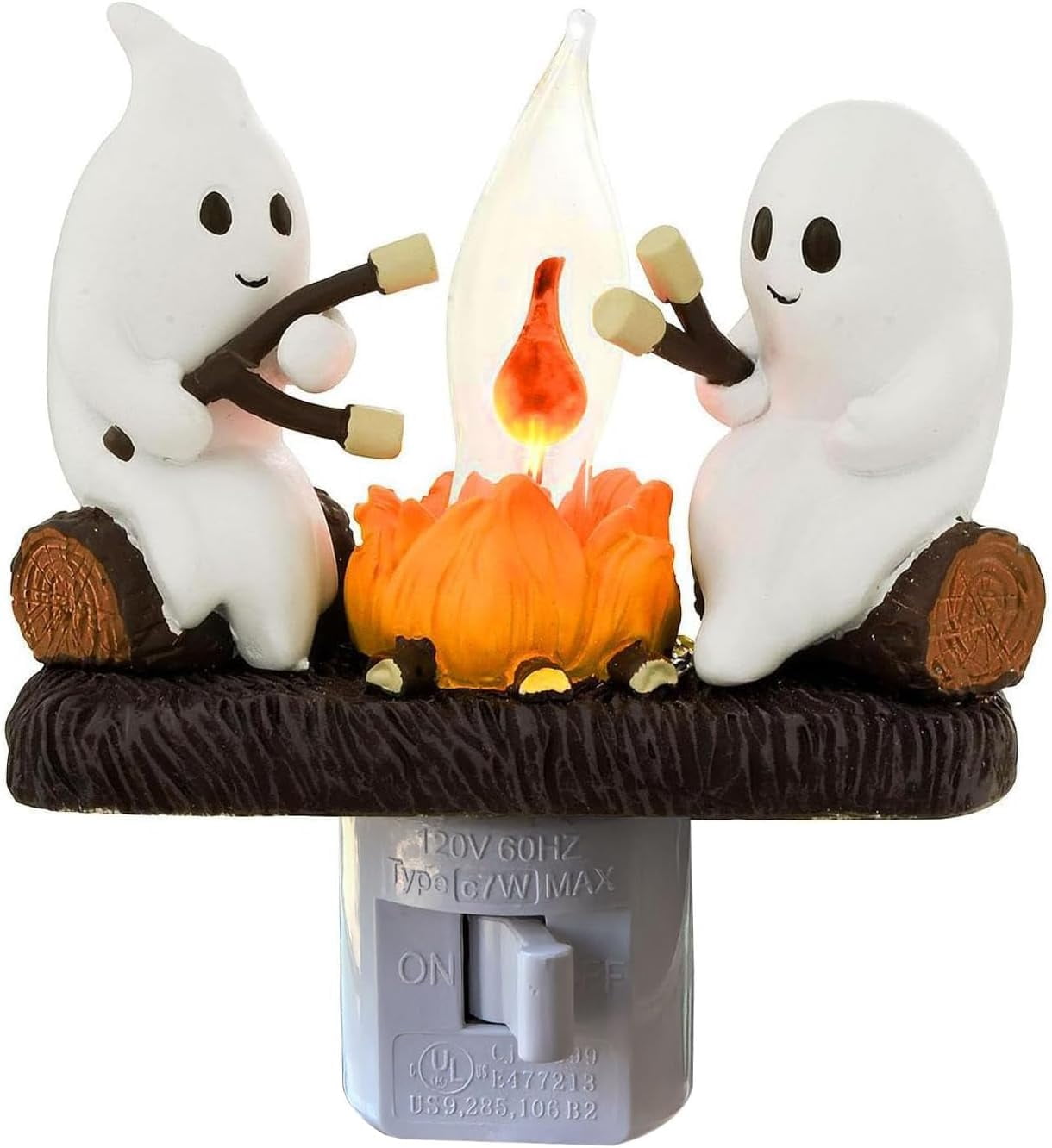 XJSGS Ghost Campfire Flickering Night Light, Ghosts Campfire Flicker ...