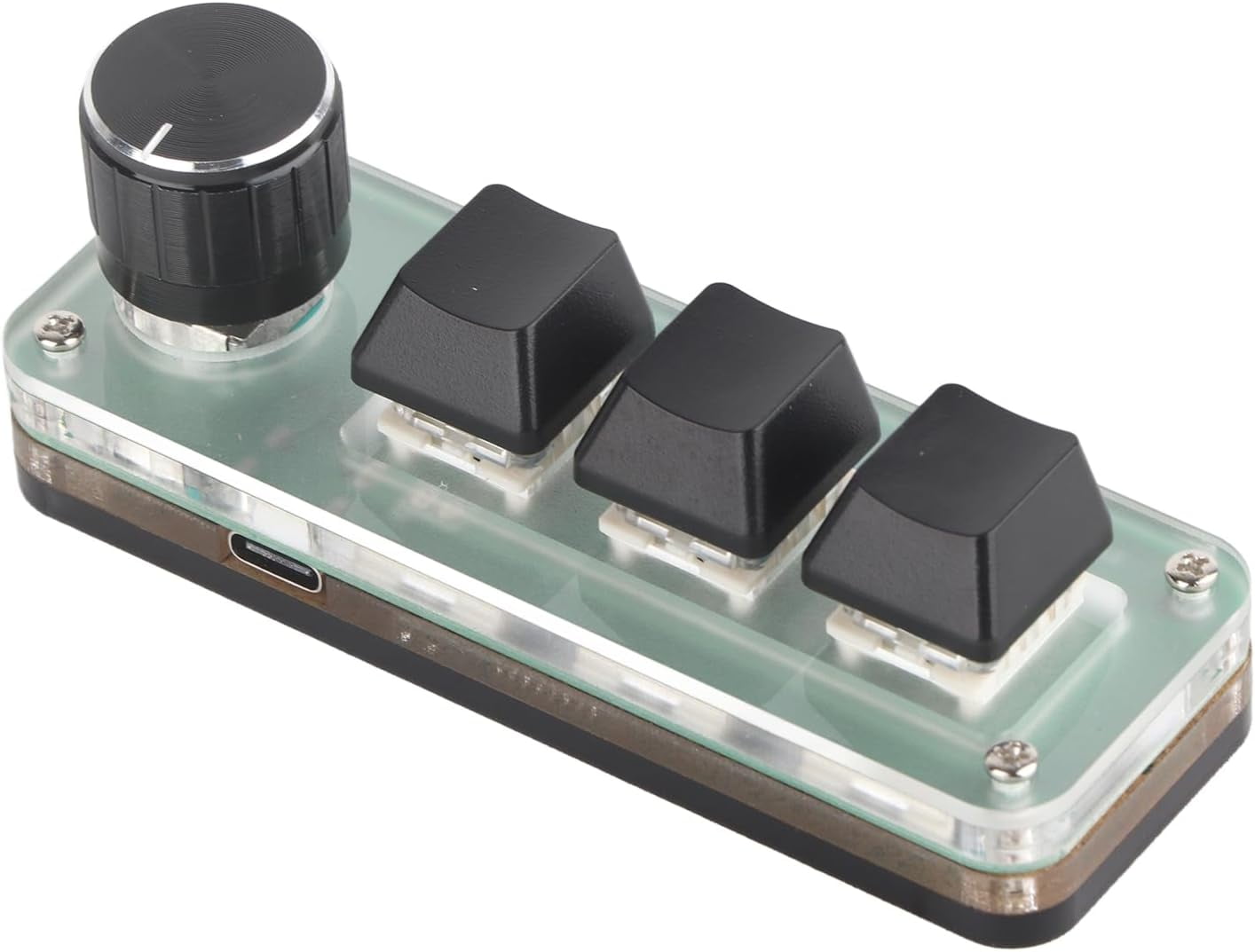 XJU-3 Key Macro Pad, RGB Backlight OSU Keypad Mini Programmable Keypad ...