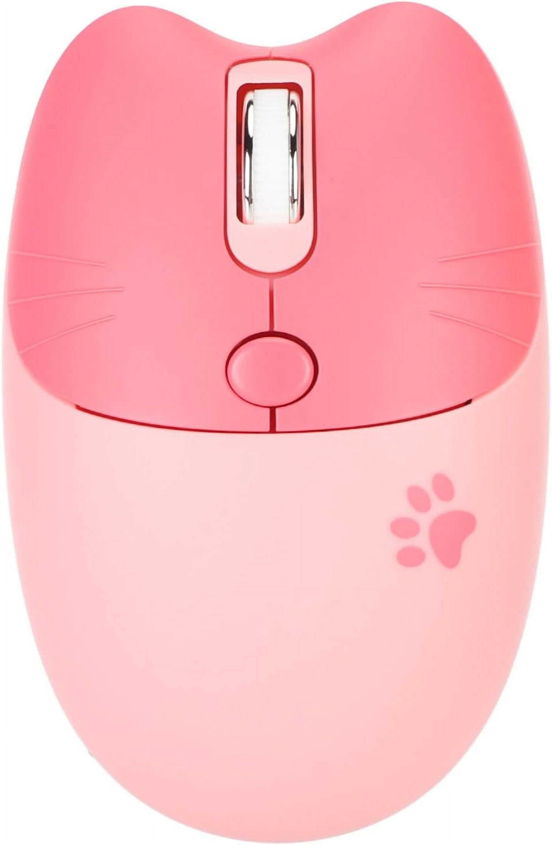 XJU-Cute Cat Wireless Mouse, 2.4G Wireless Mute 3 Levels DPI Mouse, 10m ...