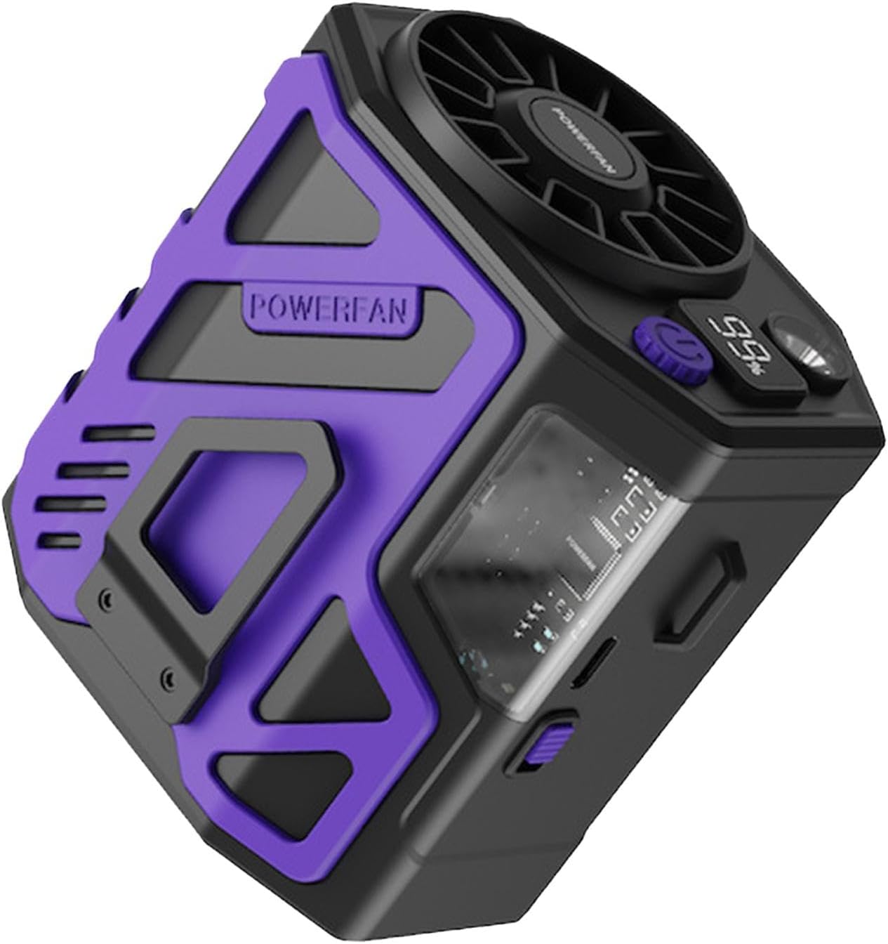 XJU-Mini Mecha Fan, Strong Wind Mecha Fan, Abs Waist Clip Fan, Portable ...