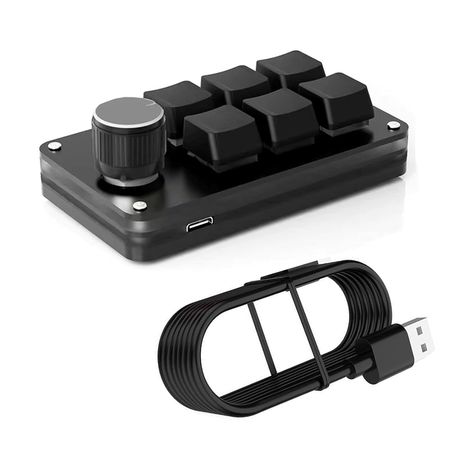 Xju Programming Mini Macro Custom Knob Keyboard 6 Key Copy Paste Button