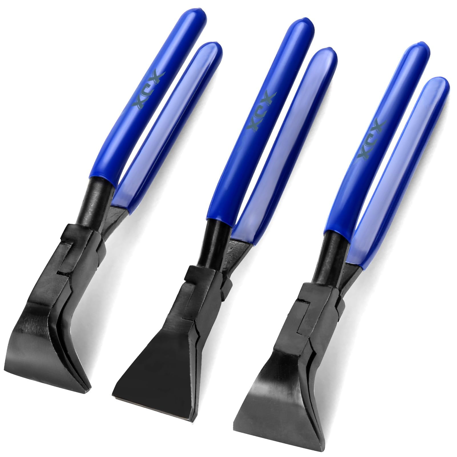 XJX 3-Piece Sheet Metal Hand Seamers, Bending Metal Hand Tools Straight ...