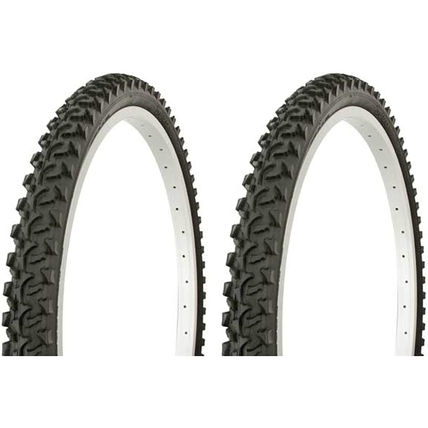 Duro Diamond Grip HF-822, 2 Set of 24" x 1.95" Black Cruiser, Chopper ...