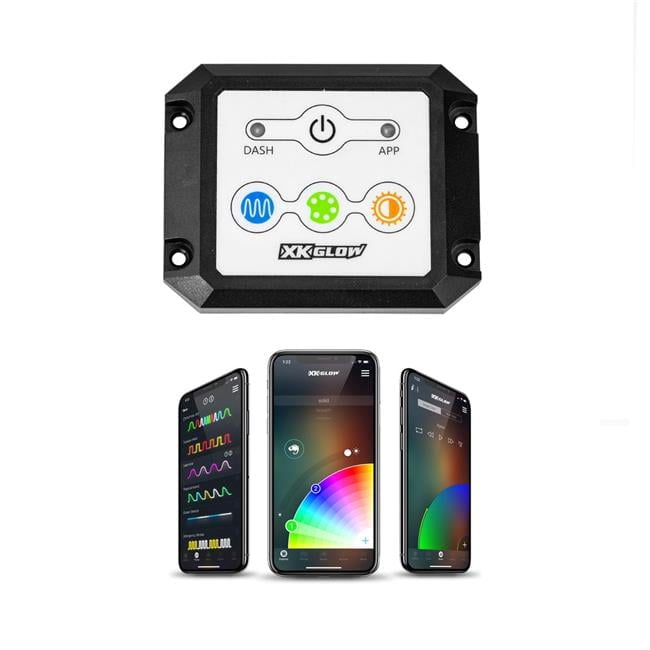 XK Glow Dash Surface Mount XK Chrome Controller - Walmart.com