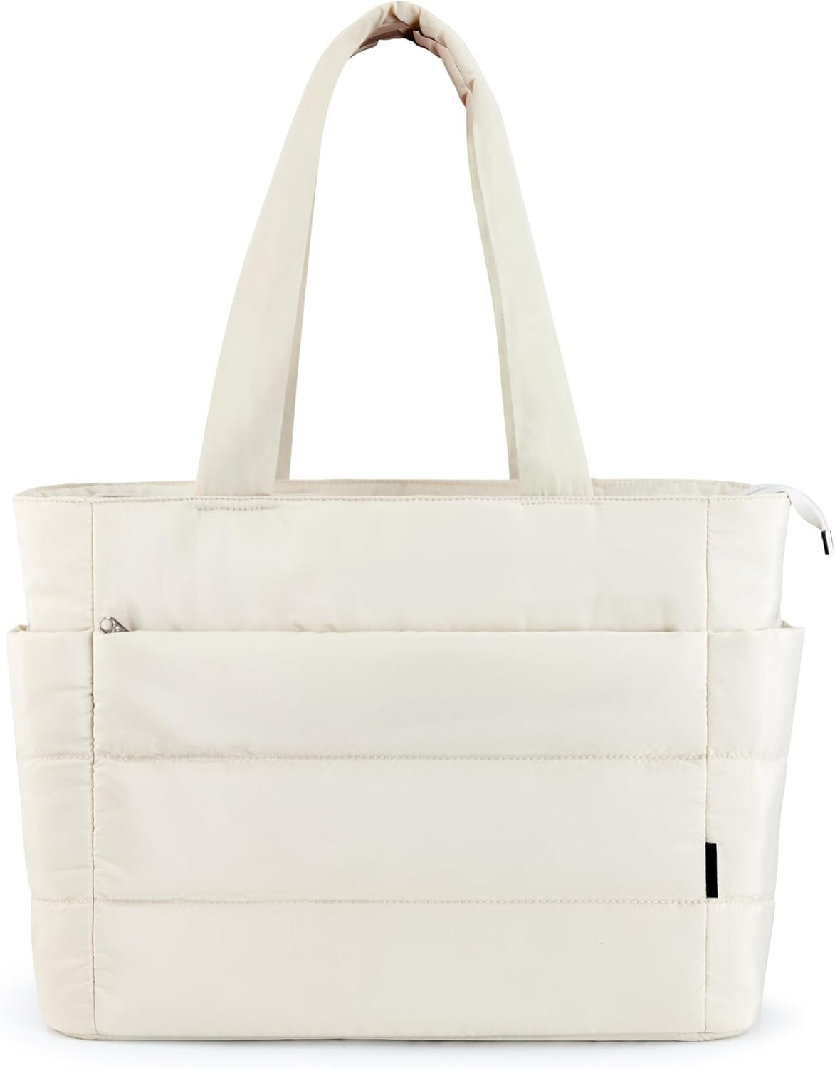XKBVUDE Quilted Tote Bag, Carryall Puffer Messenger Laptop Bag Padded ...