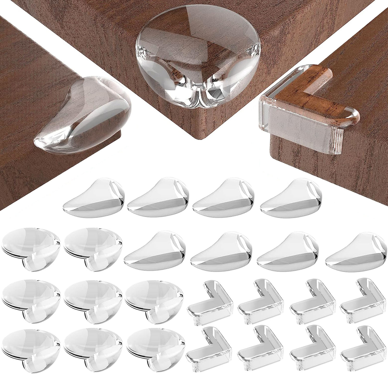 DISHAN Soft Corner Guard - Self-adhesive - Anti-collision - L-shaped ...